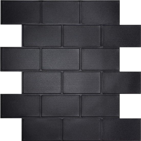 10 Sheets Self-Adhesive 3D Wall Tiles 1.6 mm Peel and Stick Splash ...