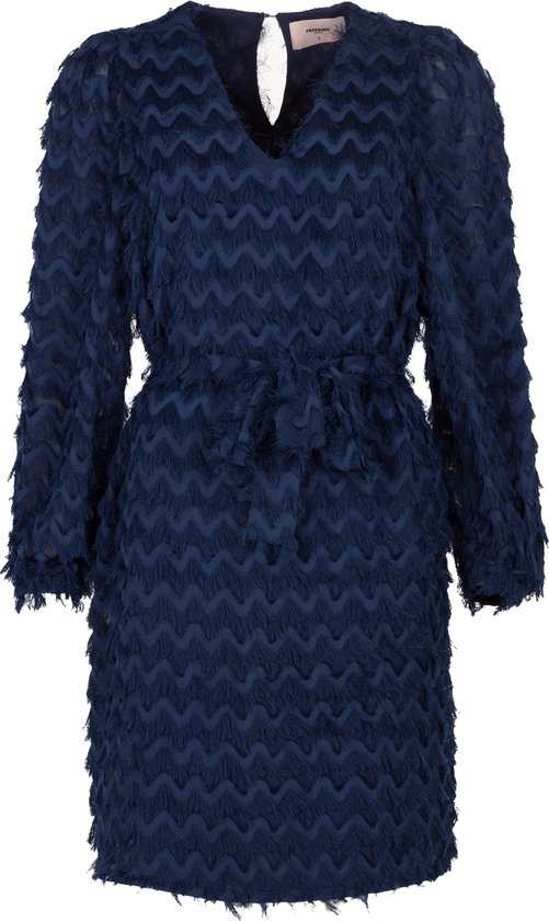 Freebird Dion Dress Jurken Dames - Kleedje - Rok - Jurk - Donkerblauw ...