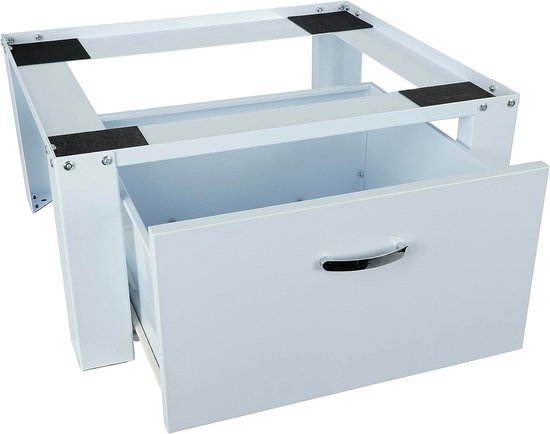 Wasmachine verhoger - Onderstel met geïntegreerde lade - Wit - 30 cm ...