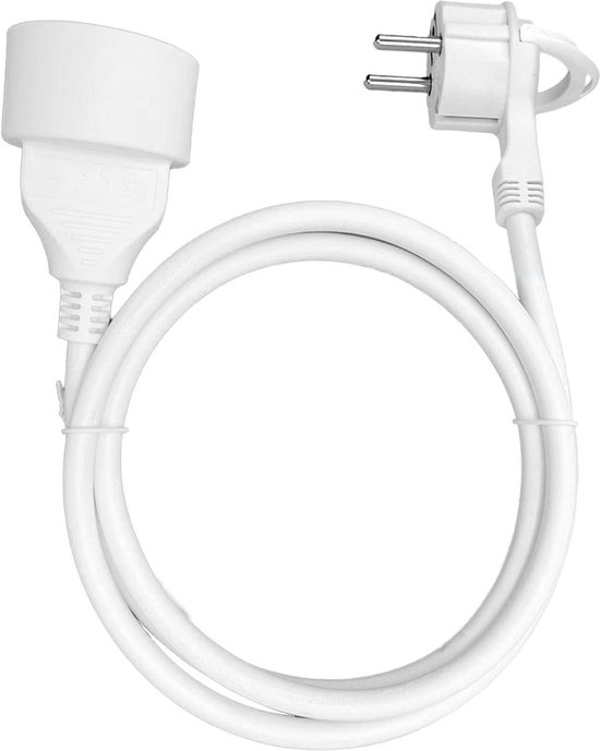 Huishoudelijk Verlengsnoer met één Stopcontact 230VAC / 16A - Schuko ...