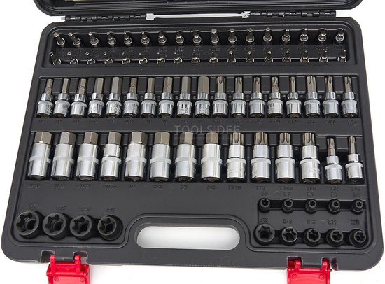 HBM 107 Delige Korte en Lange MM, INCH Inbus, Torx, Hex Doppenset | bol