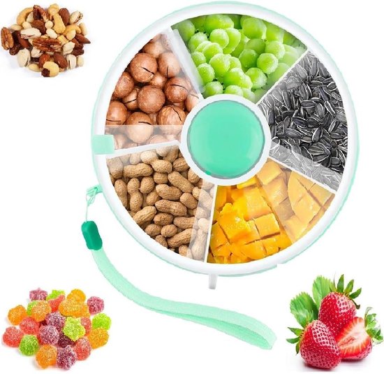 Snack spinner met polslus - roterende opslag snackbox - draagbare ...