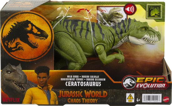 Mattel Jurassic World Epic Evolution Action Figure Wild Roar ...