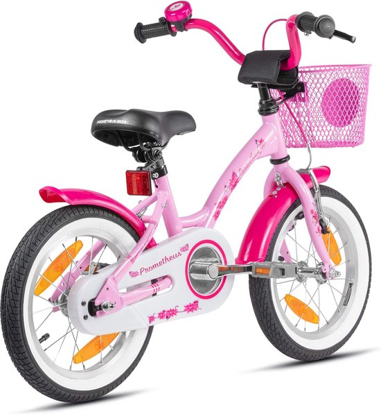 kinderfiets 14 inch meisjes- fiets meisje van 4 jaar oud met ...