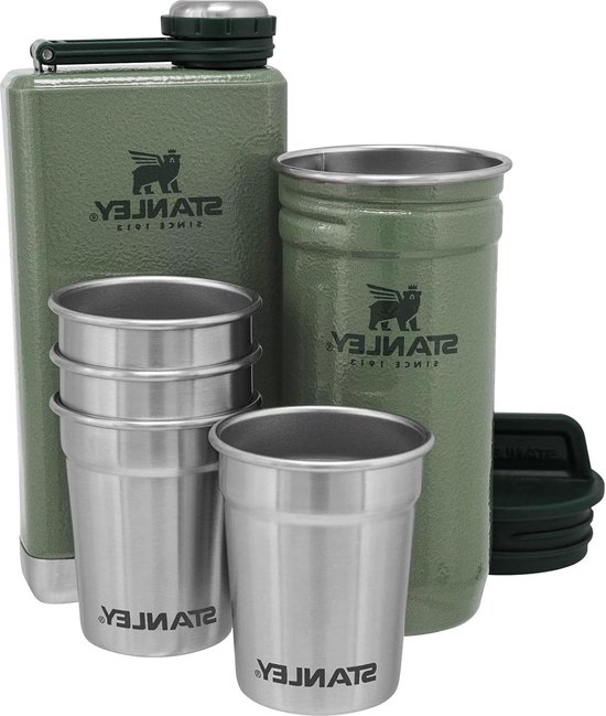Stanley Adventure Pre-Party Shot Glas + Flessenset Hammertone Groen BPA ...