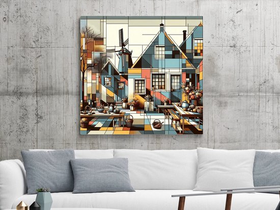 Abstract vermeer schilderij | Verwarrende visuele vertelling van ...