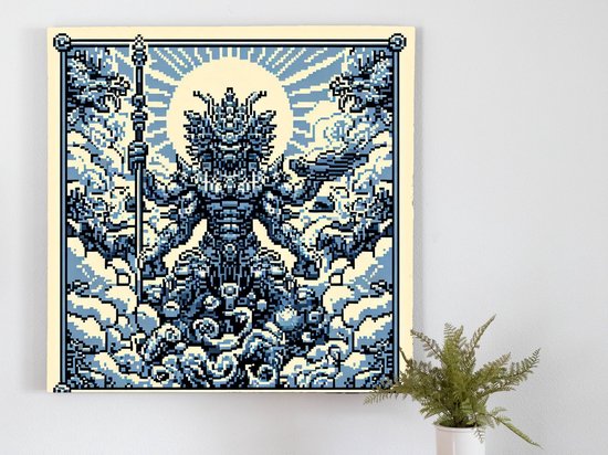 Pixel art relief schilderij | Pixelated relief: a unique fusion of art ...
