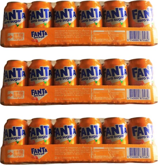 Fanta Zero Triple Pack Orange blik 3x 24x330 ml EU | bol