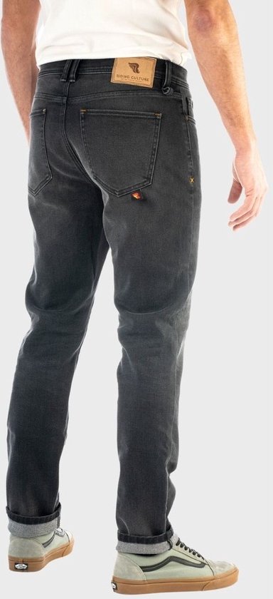 Riding Culture by Rokker Motorrad Hose Tapered Slim Men Black-W36-L32 | bol
