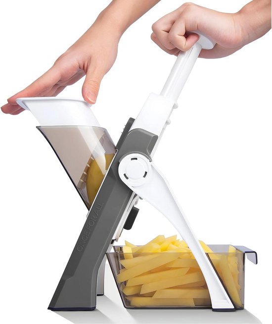 Safe Mandolin Vegetable Chopper with Container for Kitchen Professional ...