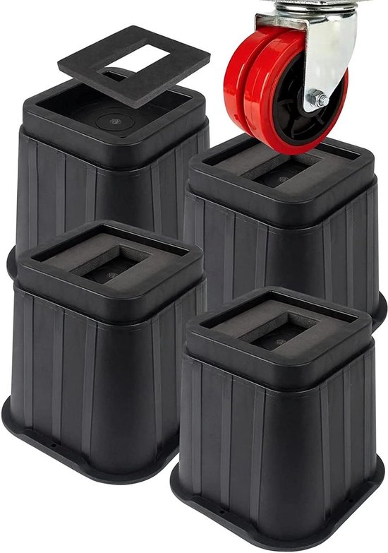 Verstelbare Meubel Frame Lift - Bedverhogers Meubelverhogers - 4 Stuks - Bureaupoot... | bol