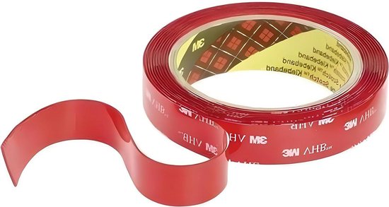 Dubbelzijdig plakband - transparant - waterbestendig - 25 mm x 46 m | bol