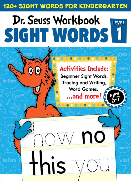 Dr. Seuss Workbooks- Dr. Seuss Sight Words Level 1 Workbook ...
