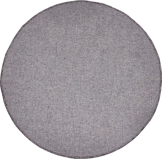 Rond tapijt zonder pool taupe - 100 cm diameter - synthetische vezel ...