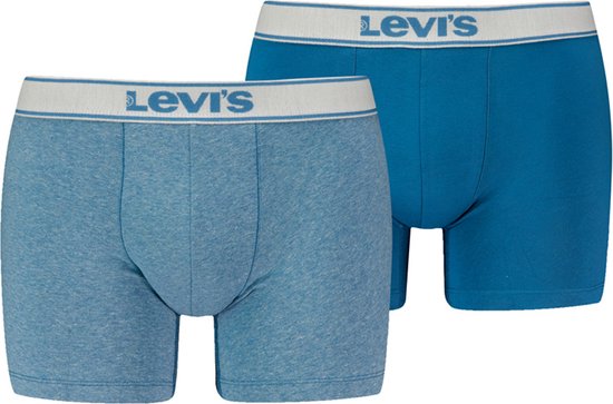 Levi's - Vintage Heather Boxer 2-pack - 701227424 - 003 Light Blue | bol