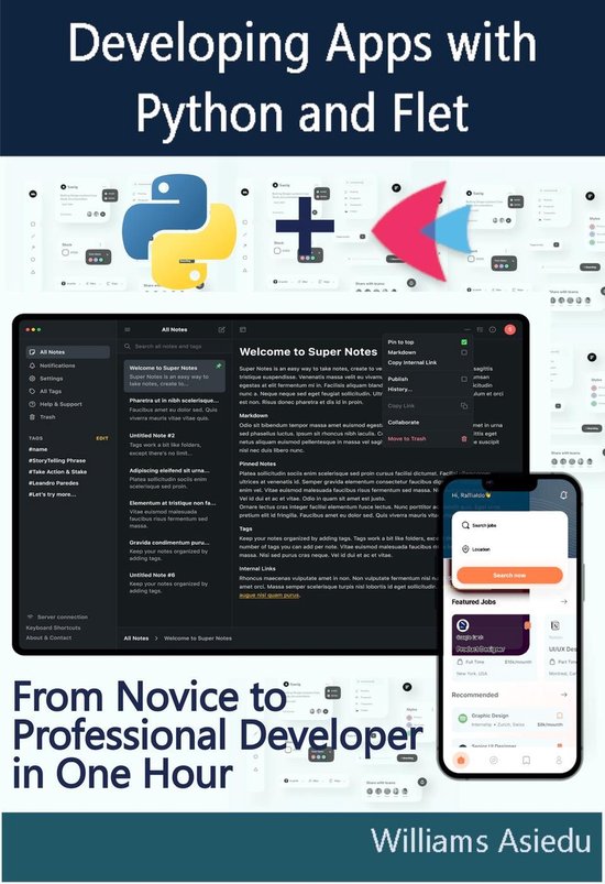 Developing Apps with Python and Flet (ebook), Williams Asiedu | 9798227918505 | Boeken | bol