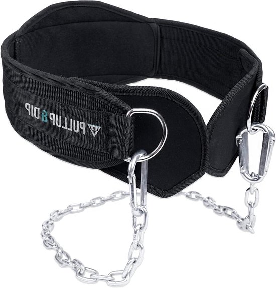 Verzwaarde Pull-Up & Dip Riem met Ketting - Neopreen Flappen ...