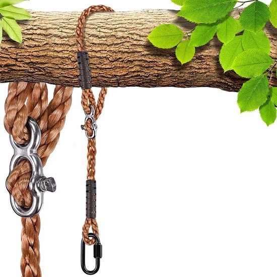 Boom Swing Rope Hangmat Stoel Strap Hangkit - Verstelbaar Nylon Touw ...