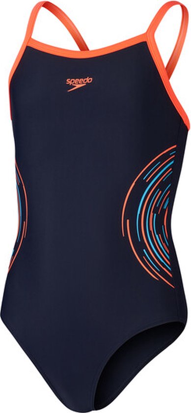 Speedo Placement Muscleback Marine/Roze Sportbadpak - Maat 164 | bol