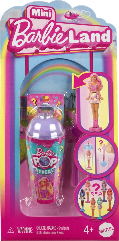 Barbie Mini BarbieLand Pop Reveal - Verrassingsitem - 3,8 cm - Mini ...