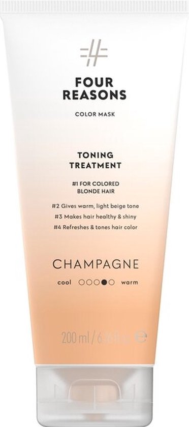 Four Reasons - Color Mask Toning Treatment Champagne - 200ml | bol