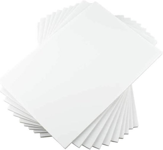 Foam board A2 - Foamboard karton wit - 20 vellen - 420x594x5mm - 20 ...