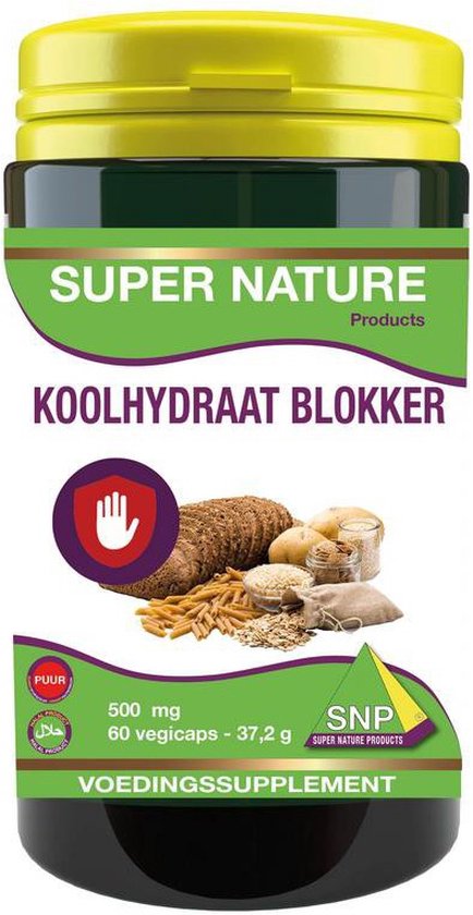 SNP Koolhydraat blokker 500 mg puur 60 capsules | bol