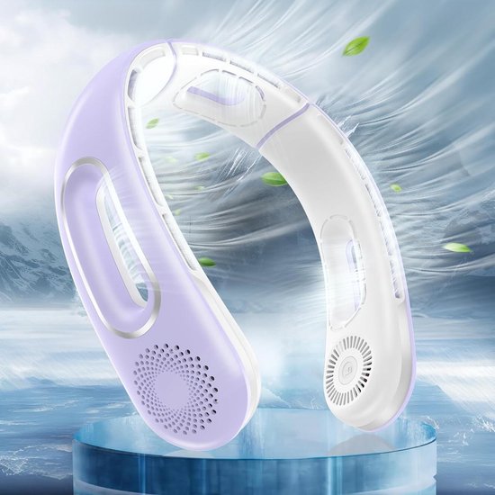 5200 mAh Rechargeable Portable Bladeless Cooling Fan - 4 Speed Personal ...