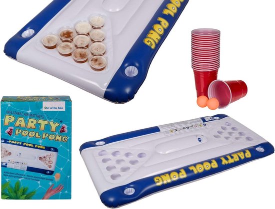 Inflatable Air Bed Pool Pong Game Single - OOTB 91/4025. | bol