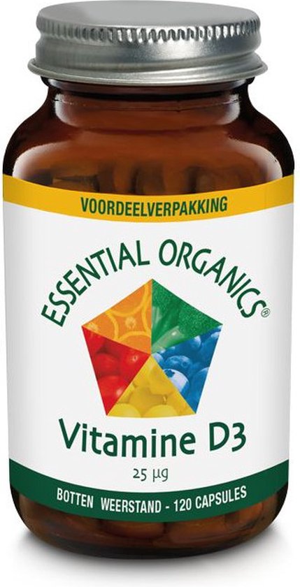 Essential Organics Vitamine D3 25mcg (120ca) | bol