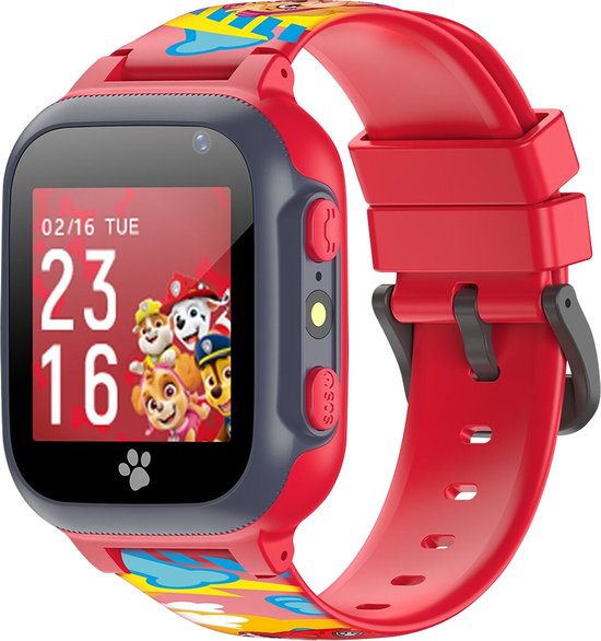 Forever, PAW Patrol Smartwatch met SIM-kaart, Rood | bol