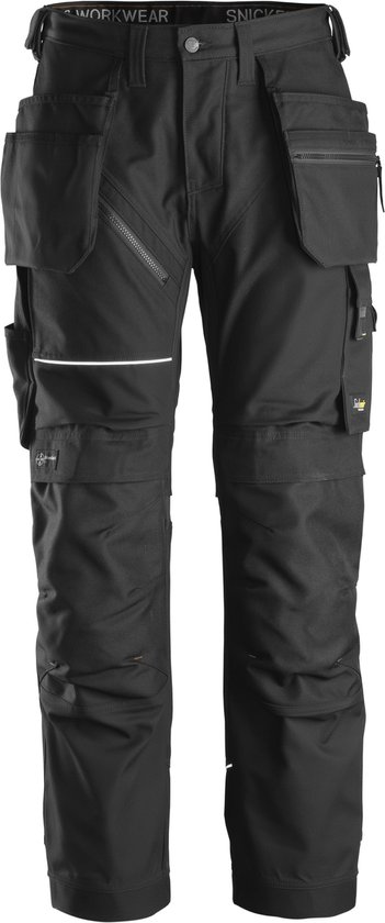 Snickers 6214 RuffWork Canvas+ Werkbroek+ met holsterzakken - Zwart ...