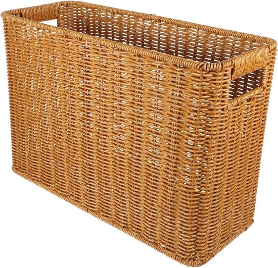 Opbergmand voor tijdschriften van zeegras - Geweven akthouder voor ...