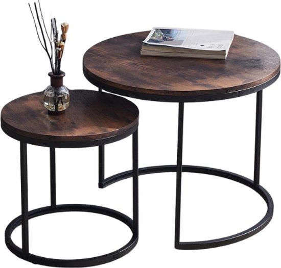 Luvlea salontafel - Ronde salontafels - Nordic - Rond - Minimalistisch ...
