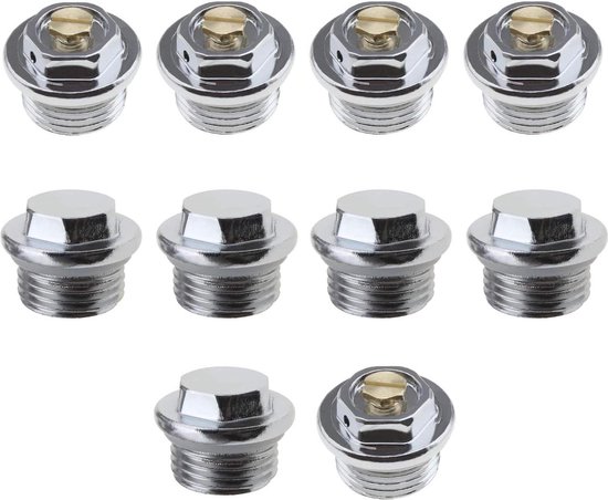 1/2 Inch BSP Handleiding Radiator AIR Vent Bleed Valves - Set van 5 met ...