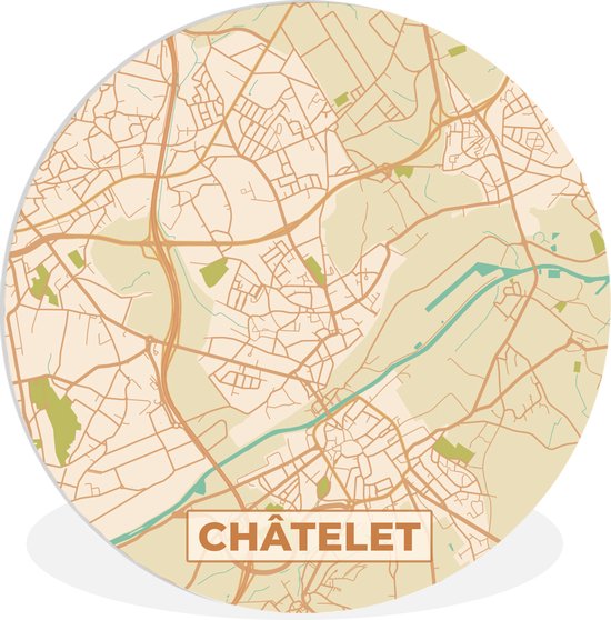 Wall Circle - Wall Circle Indoor - Map - Map - België - Châtelet - City ...