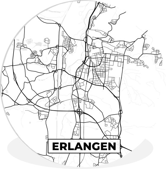 Wall Circle - Wall Circle Indoor - City Map - Map - Erlangen - Map ...