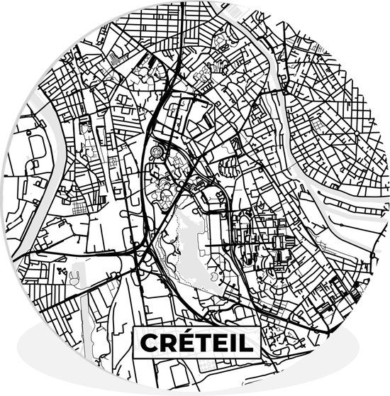 Wall Circle - Wall Circle Indoor - City Map - France - Créteil - Map ...