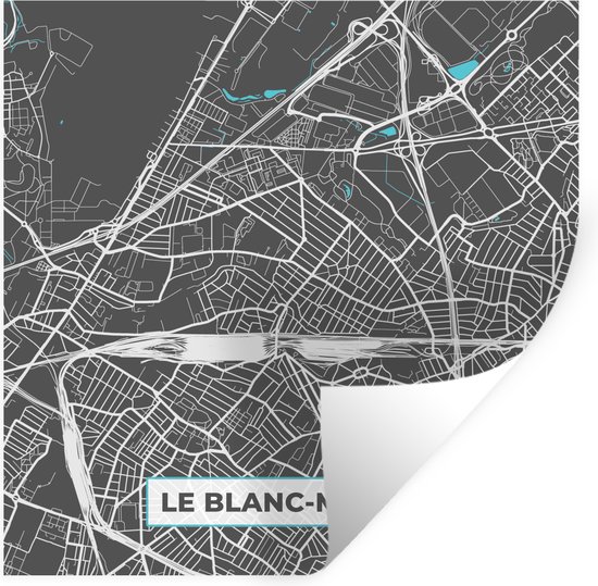 Stickers muraux - Le Blanc-Mesnil - France - Carte - Plan - Plan de ...