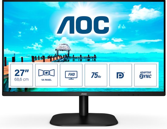 AOC B2 27B2QAM LED display 68,6 cm (27") 1920 x 1080 Pixels Full HD ...