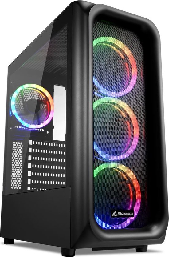 ATX Semi-tower Box Sharkoon TK5M RGB ATX Black | bol