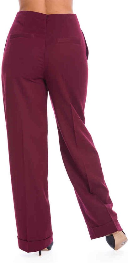 Dancing Days - ADVENTURES AHEAD Wijde broek - L - Bordeaux rood | bol