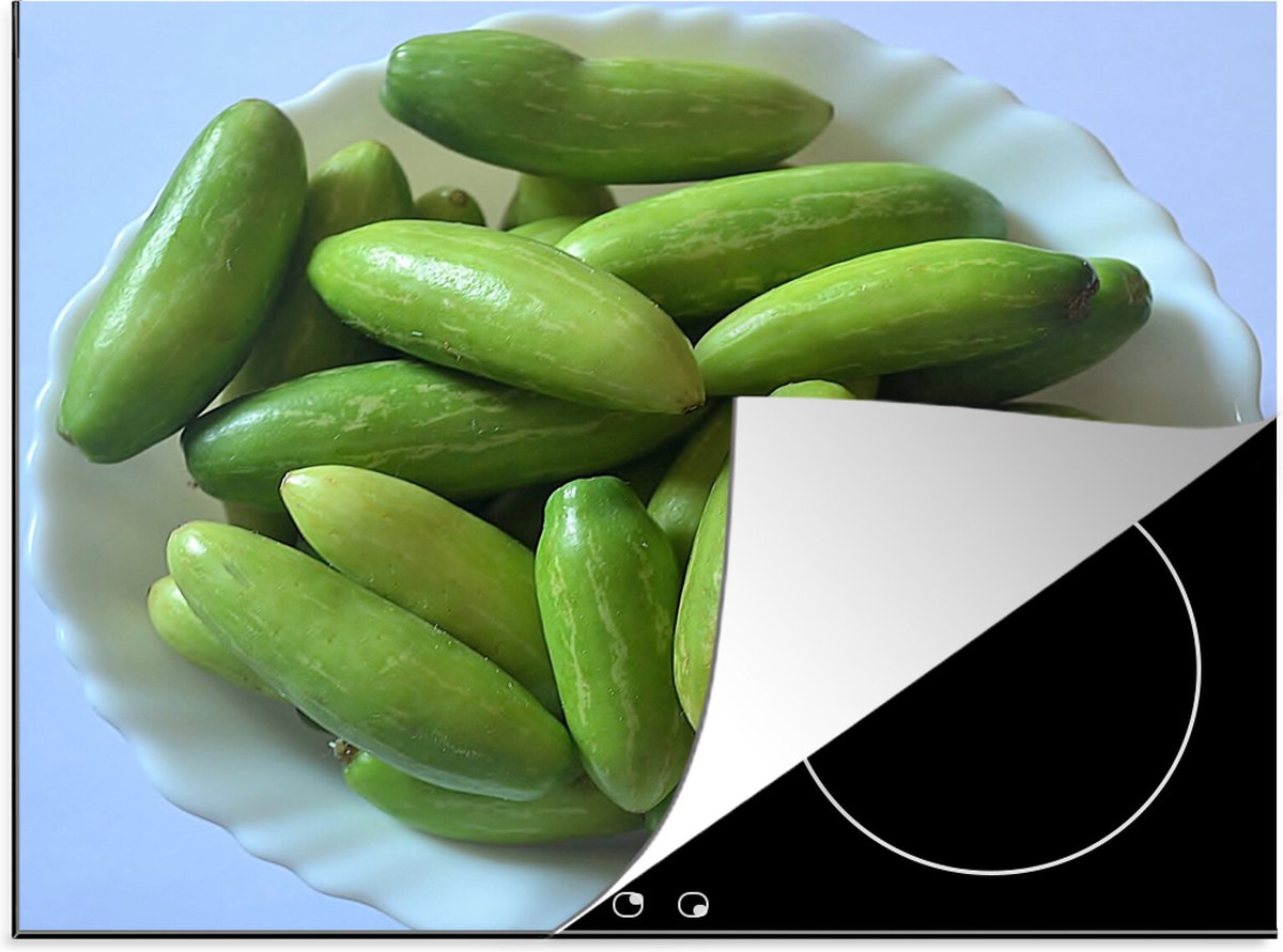 Inductie beschermer - Inductie Mat - Close-up van een witte kom met ...