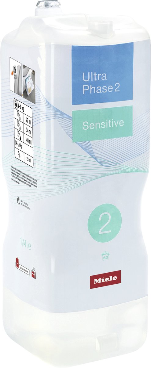 Miele UltraPhase 2 Sensitive - Wasmiddel voor wasmachines met TwinDos ...