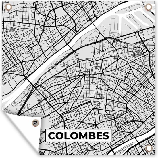 Tuin poster Plattegrond - Colombes - Stadskaart - Kaart - Frankrijk ...
