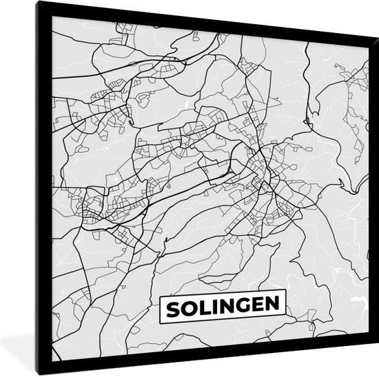 Fotolijst incl. Poster - Plattegrond - Kaart - Stadskaart - Duitsland ...
