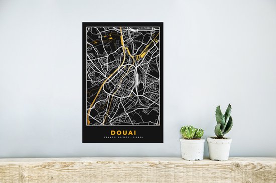 Affiche Carte - Carte - Douai - France - Plan de la ville - 20x30 cm | bol
