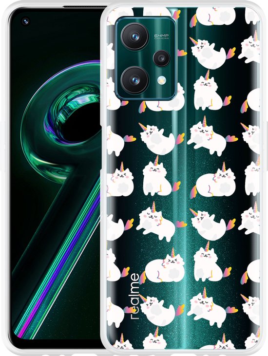 Realme 9 Pro+ Hoesje Unicorn Cat - Designed by Cazy | bol