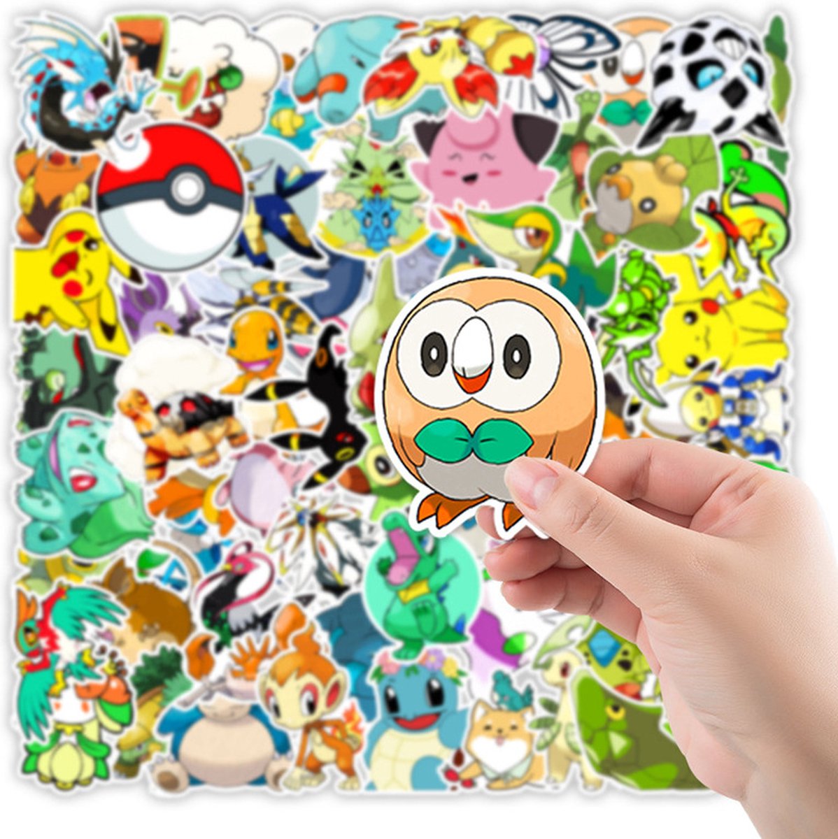 100 Pokémon Sticker-Stickers voor laptop,koffers,koelkasten ...