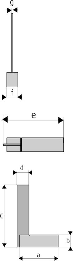 Angulus Blokhaak - 250 x 150 mm | bol